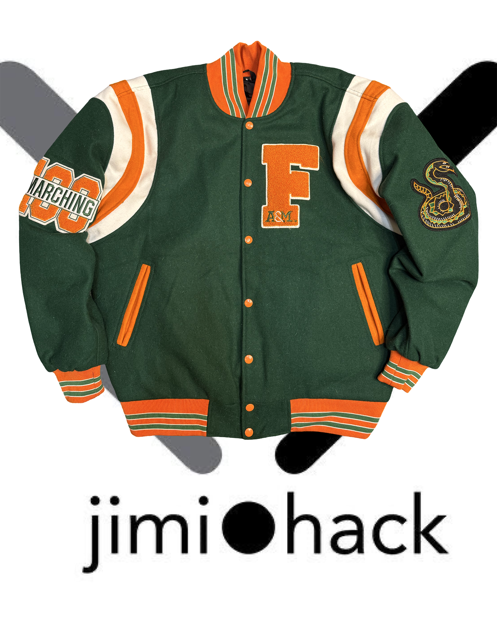FAMU Marching 100 Sudler Trophy Winner All-Wool Varsity Jacket – JHackInc